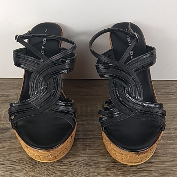 Athena Alexander | Shoes | Athena Alexander Black Wedge Sandal ...